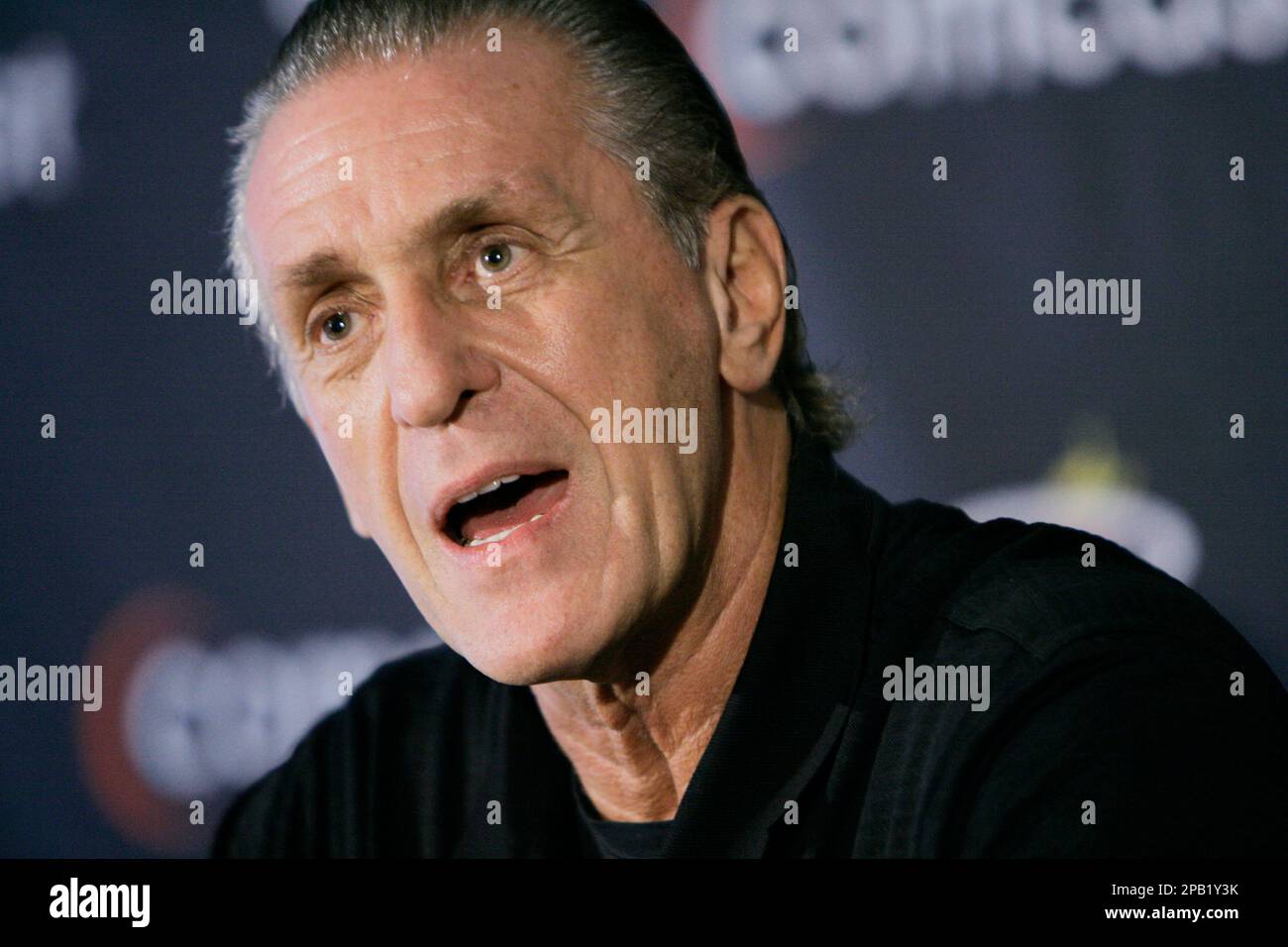 Miami Heat basketball coach Pat Riley talks about the upcoming season ...