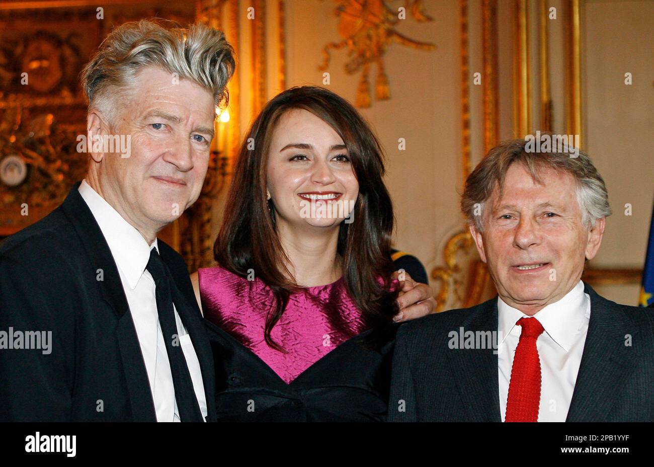 From left, U.S. film director David Lynch, actress Emily Stofle and ...