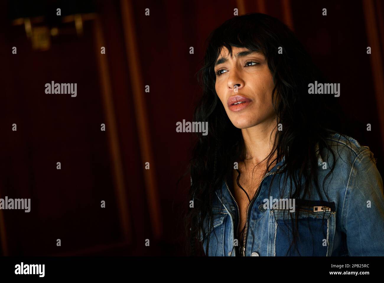 STOCKHOLM 20230312Swedish singer Loreen (Lorine Talhaoui) during an ...