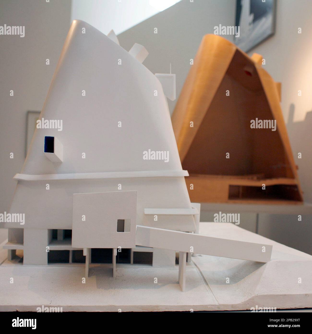 Different models of the Saint-Pierre church in Firminy, 1961-2006, by ...