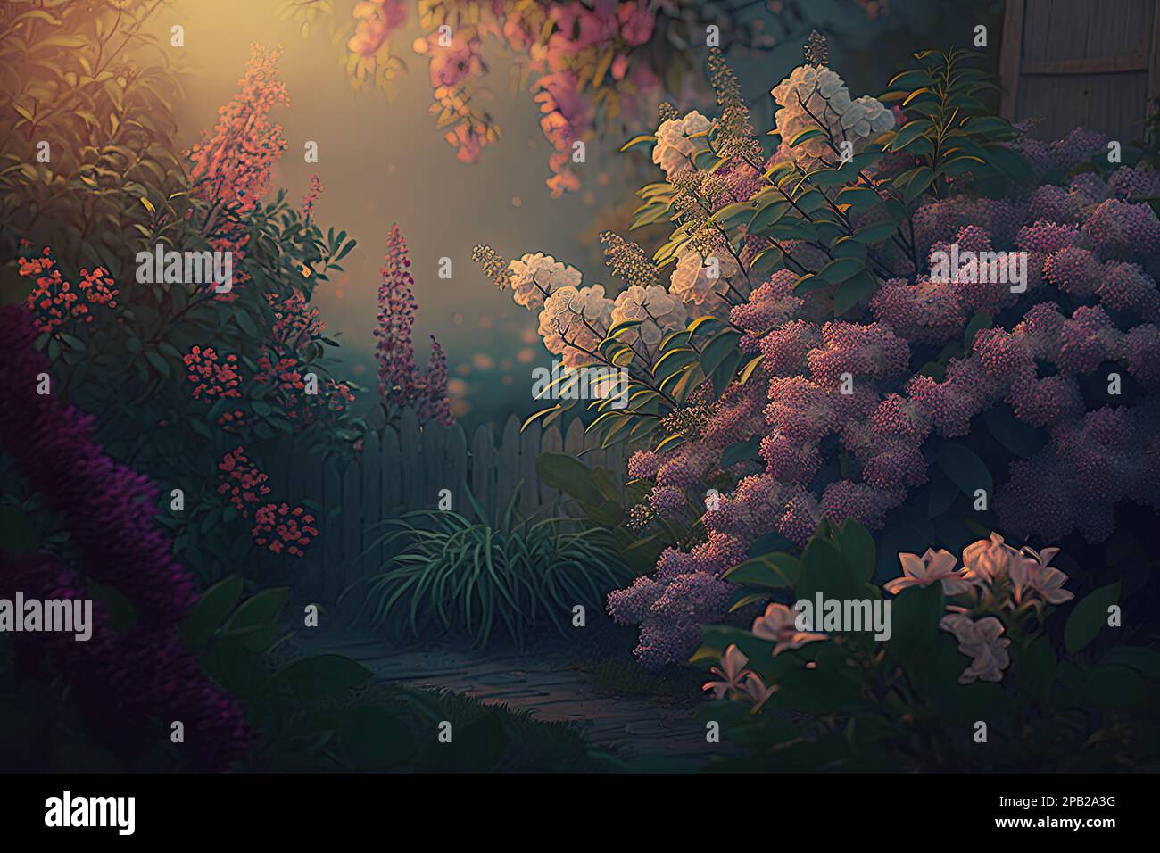 Cartoon forest oil painting hi-res stock photography and images - Alamy