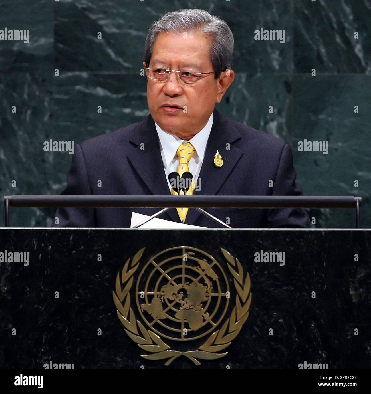 Surayud Chulanont, Prime Minister of Thailand, addresses the 62nd ...