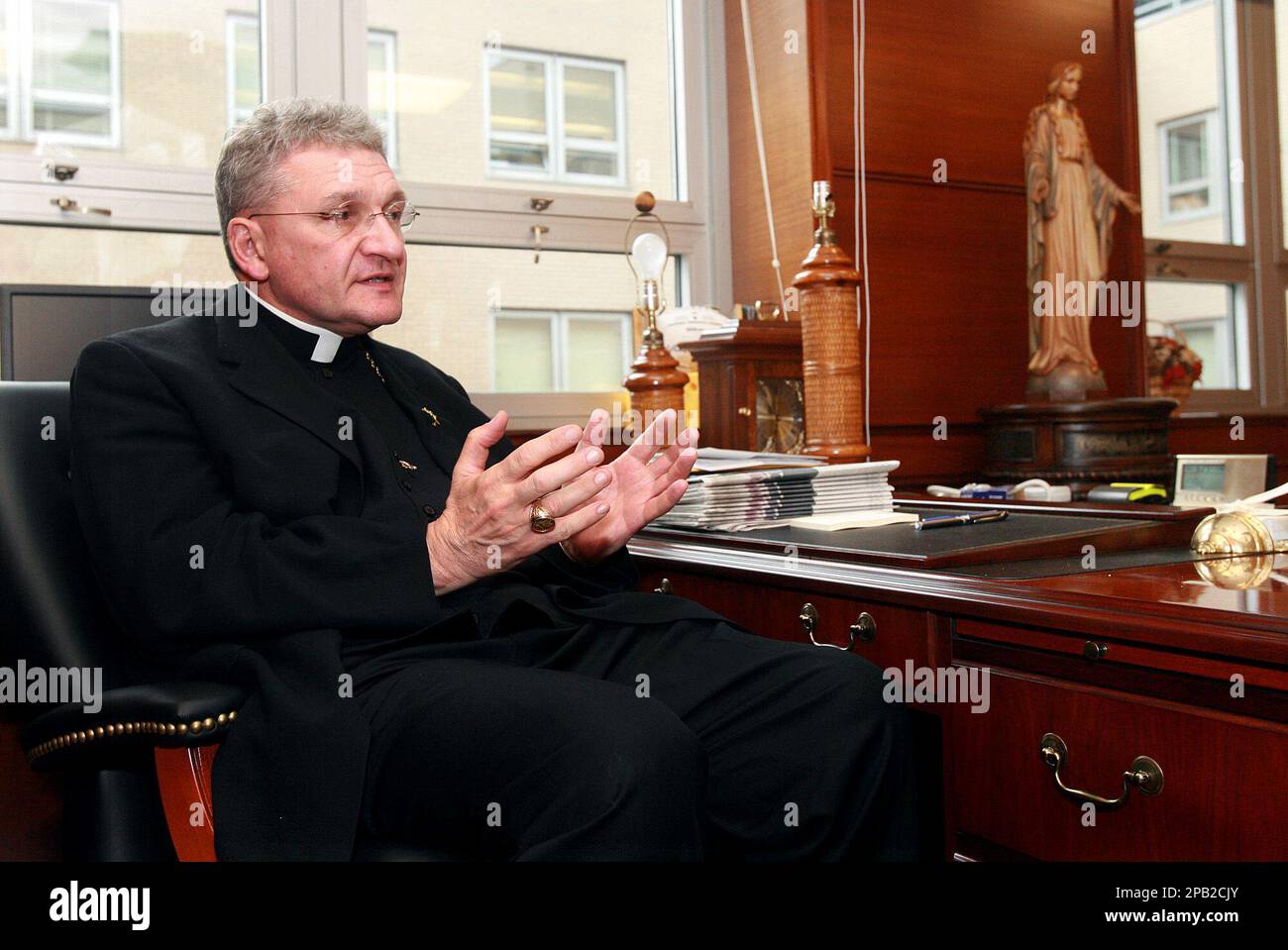 Bishop David Zubik is shown during an interview Thursday, Sept. 27 ...