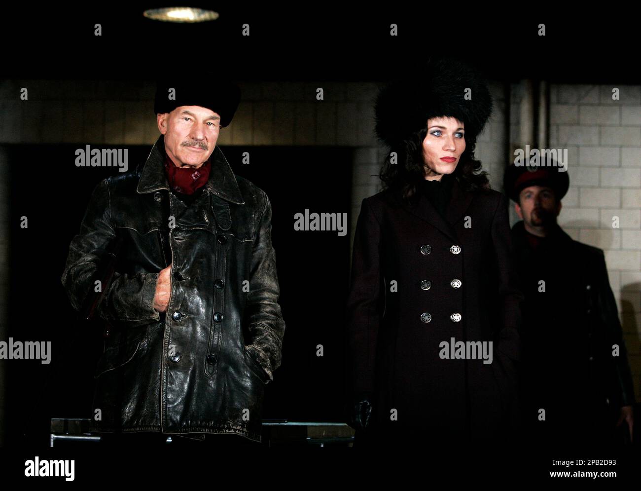 British actors Patrick Stewart, as Macbeth, and Kate Fleetwood, as Lady ...