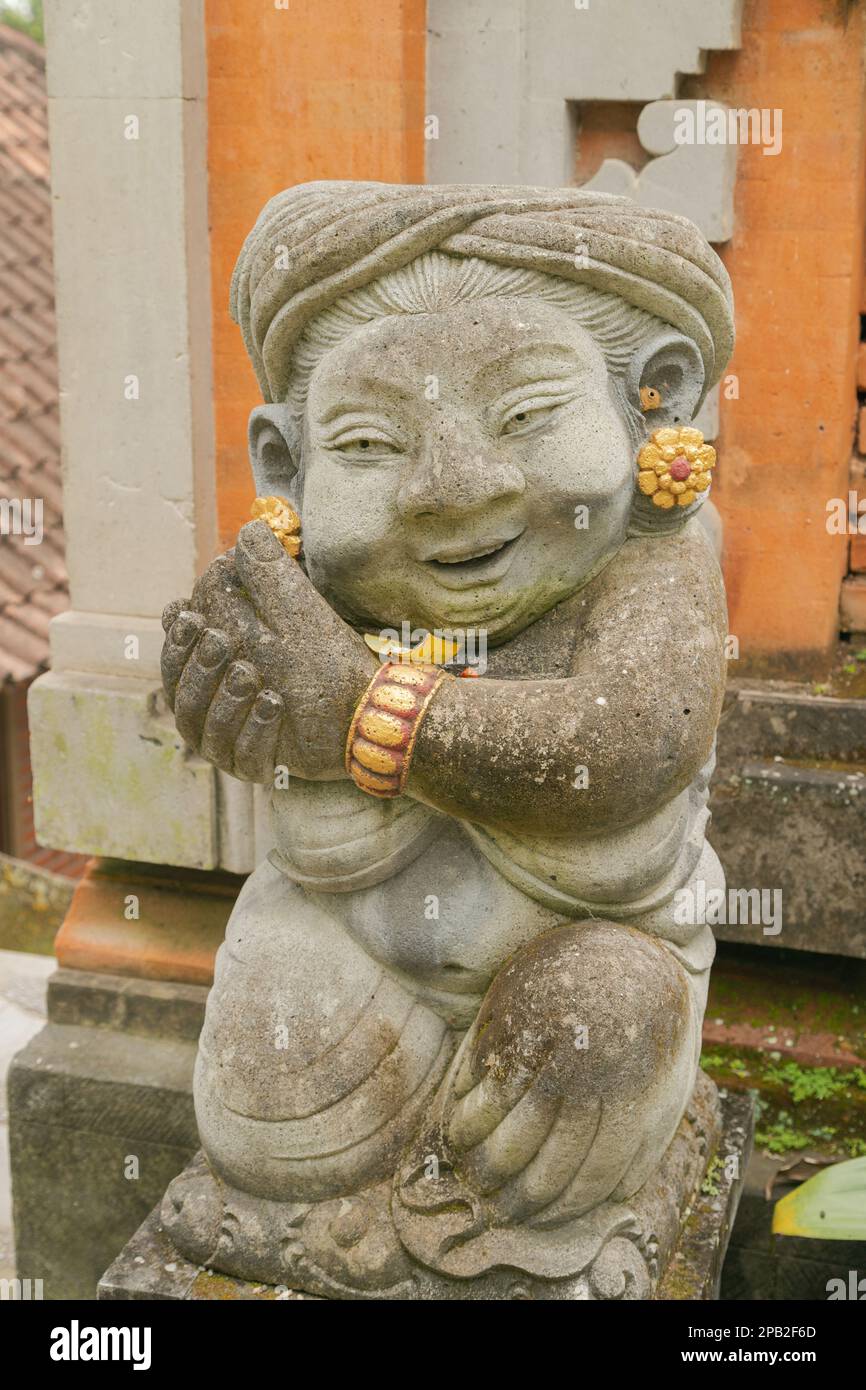 balinese stone statue in Ubud, Bali, Indonesia. Travel, spirituality ...
