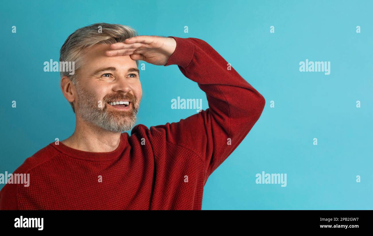 Attractive candid european middle aged male hi-res stock photography ...