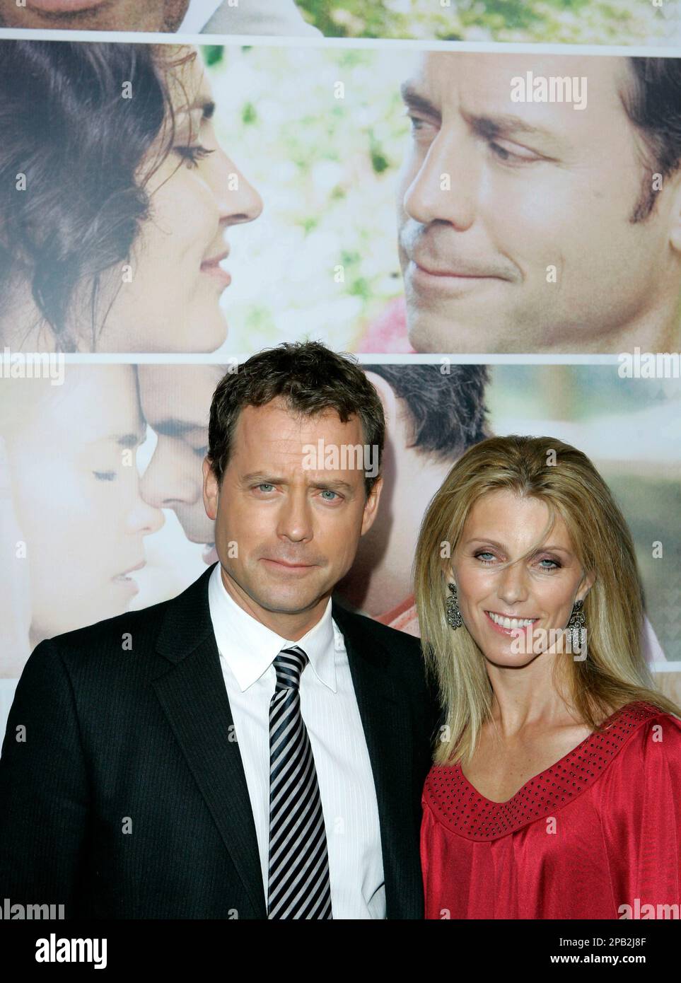 Greg Kinnear and his wife Helen Labdon arrives for the premiere of "Feast of Love" in Beverly ...
