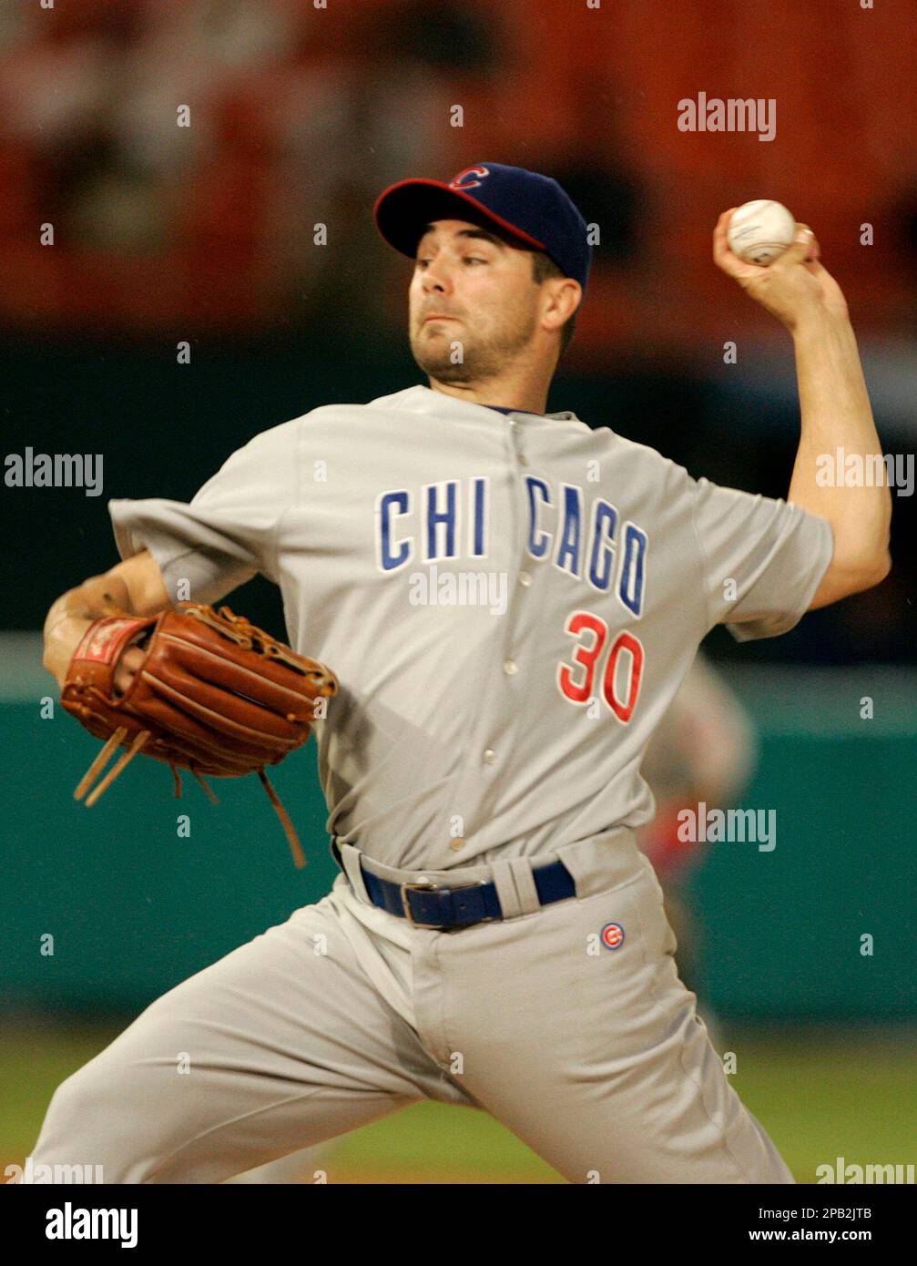 Chicago Cubs pitcher Ted Lilly throws in the second inning against the ...