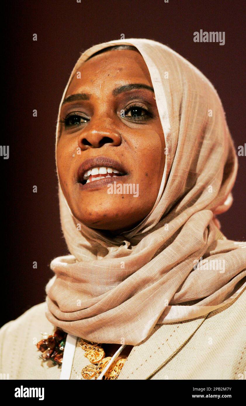 Ikhlass Mohammed Ibrahim, a 42-year-old refugee from Darfur, Sudan who ...
