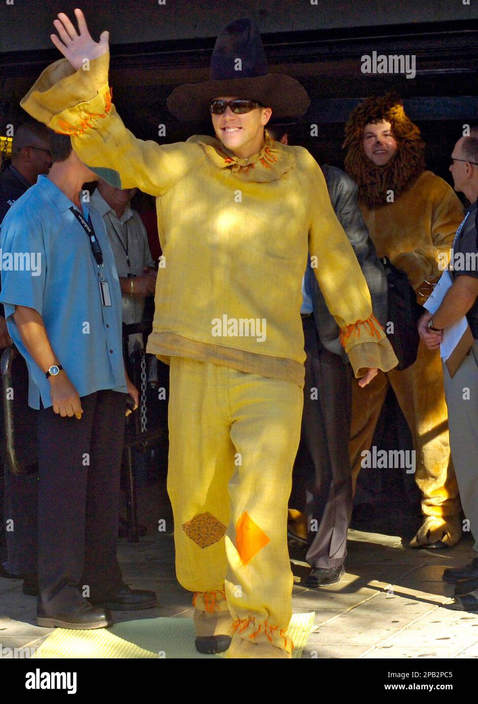 New York Yankees' Shelley Duncan is dressed as the scarecrow from The ...