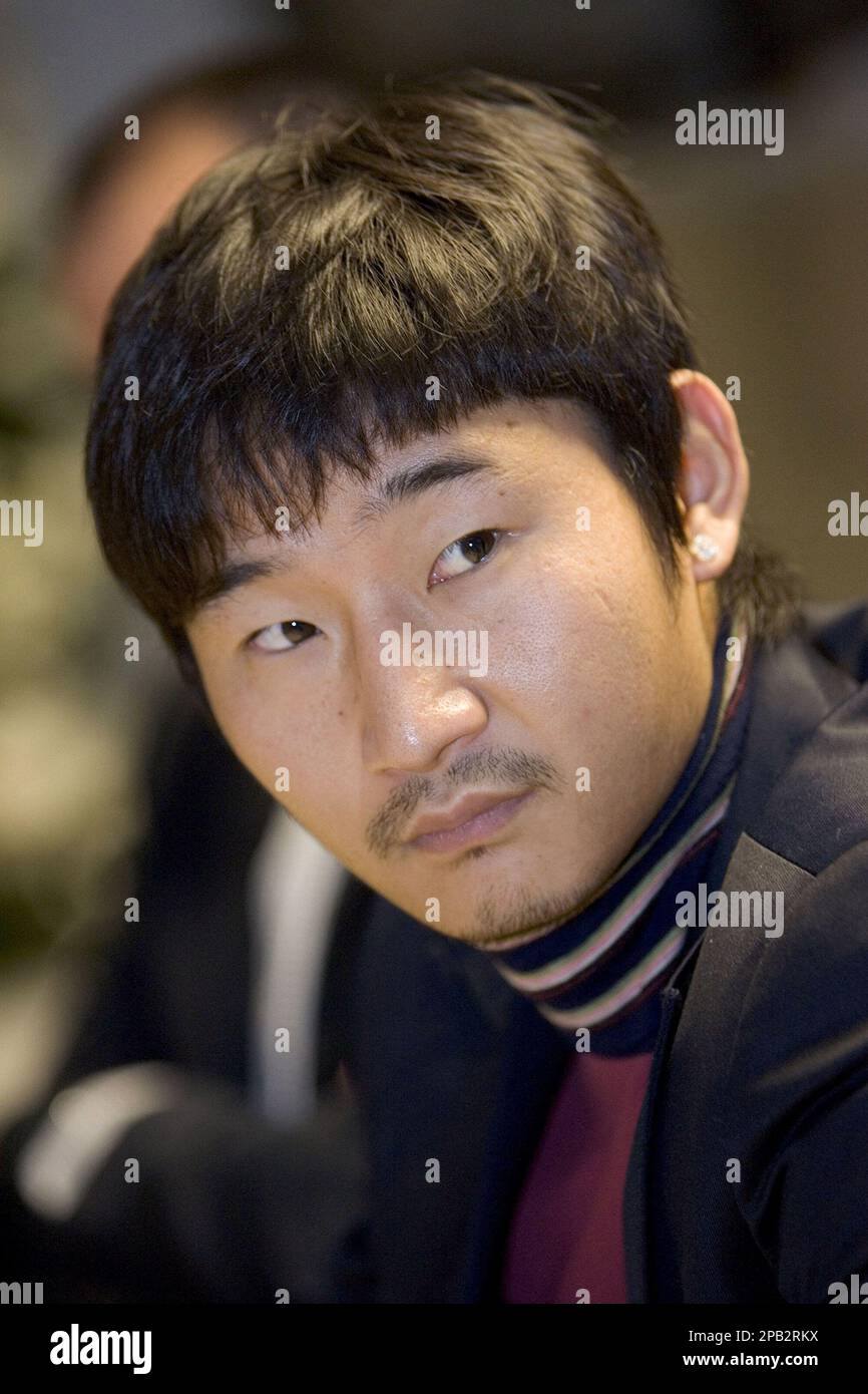 South Korean soccer player Lee Chun-Soo during his presentation to the ...