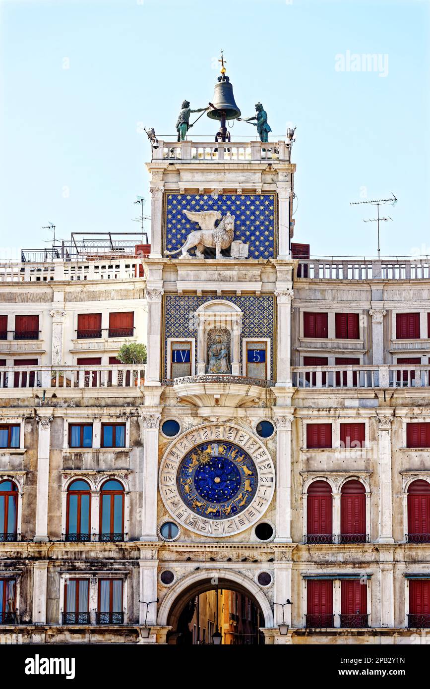 Mechanical clock with symbolic decorations hi-res stock photography and ...
