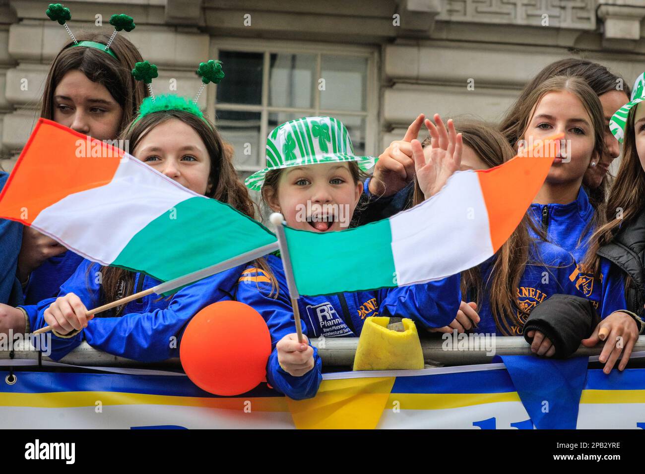 London, UK. 12th Mar, 2023. The Pamells Youth GFC float. The annual St ...