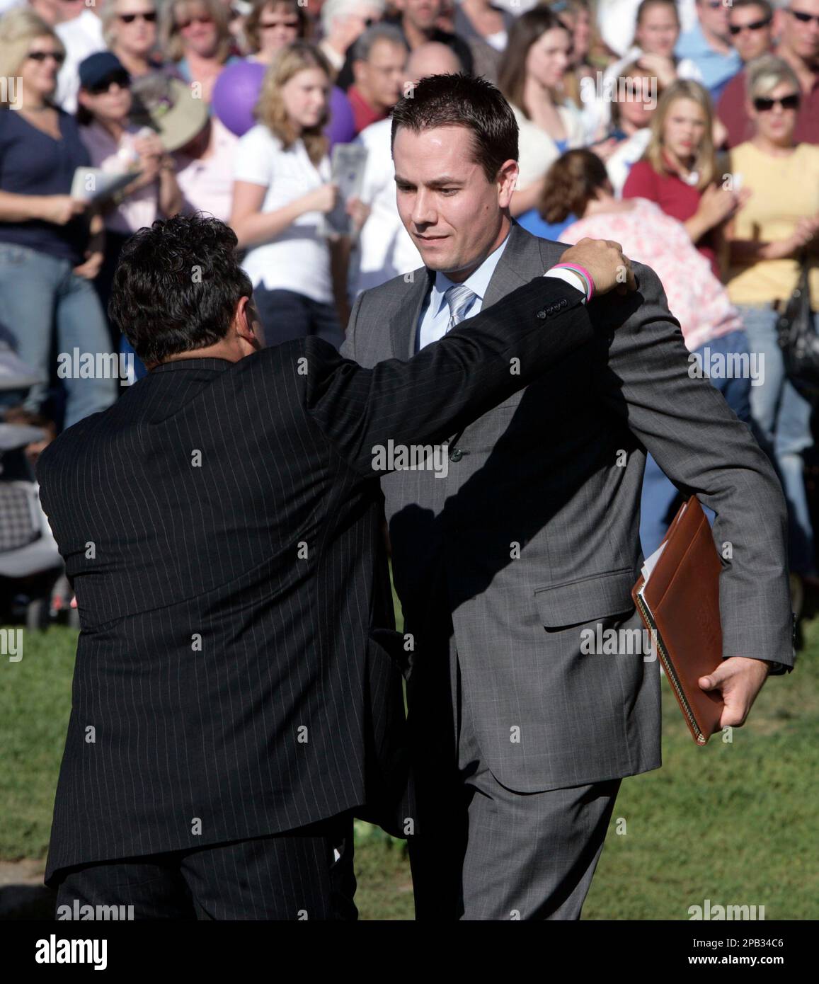 Patrick Ireland, right, who was shot during the massacre of 13 people ...