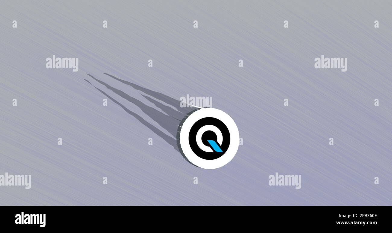 March 13th 23. Illustration of the crypto crash of the asset token QI ...