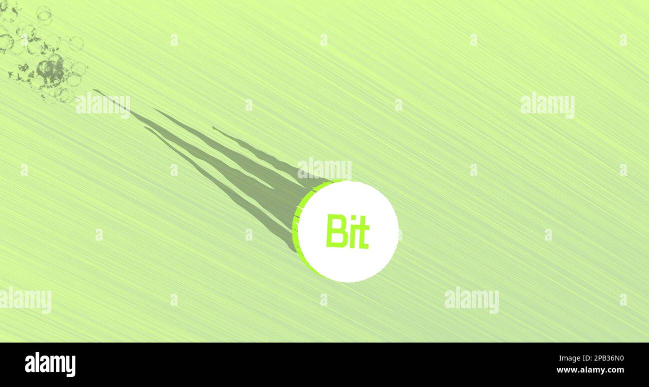 March 13th 23. Illustration of the crypto crash of the asset token BIT ...