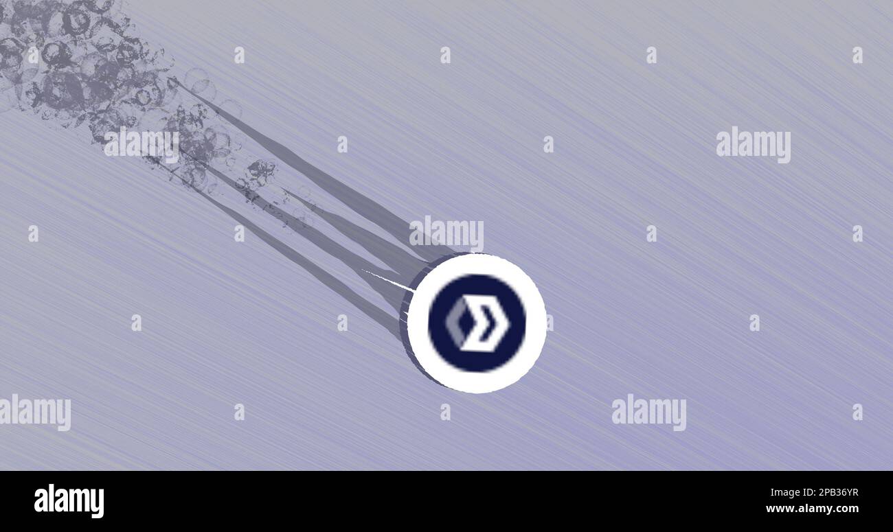 March 13th 23. Illustration of the crypto crash of the asset token ...