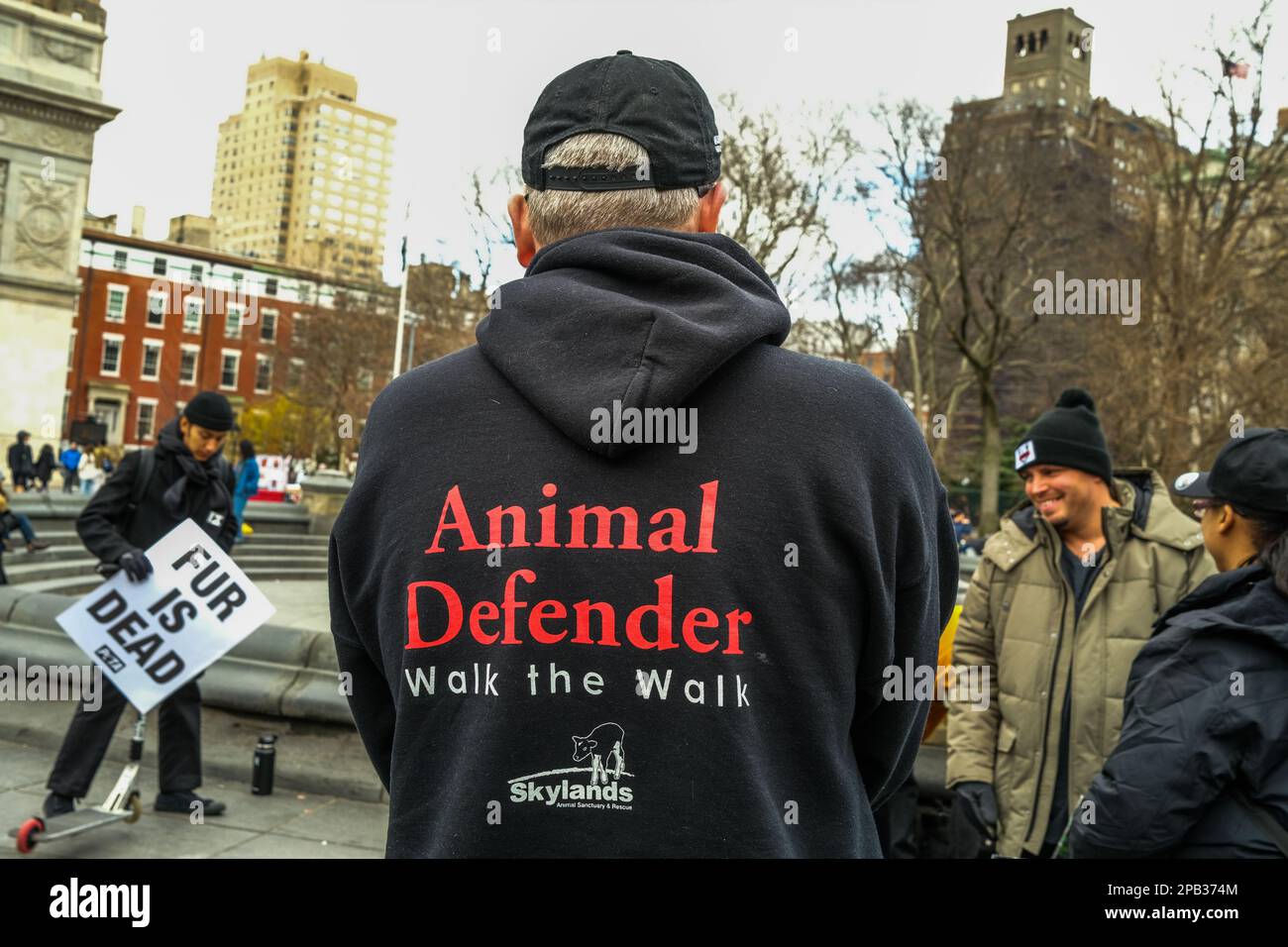 New York, New York, USA. 11th Mar, 2023. Protesters gather in ...