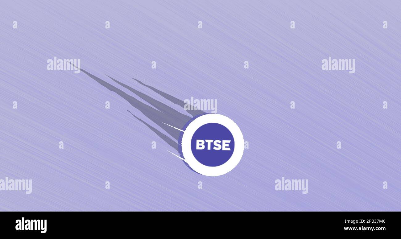 March 13th 23. Illustration of the crypto crash of the asset token BTSE ...