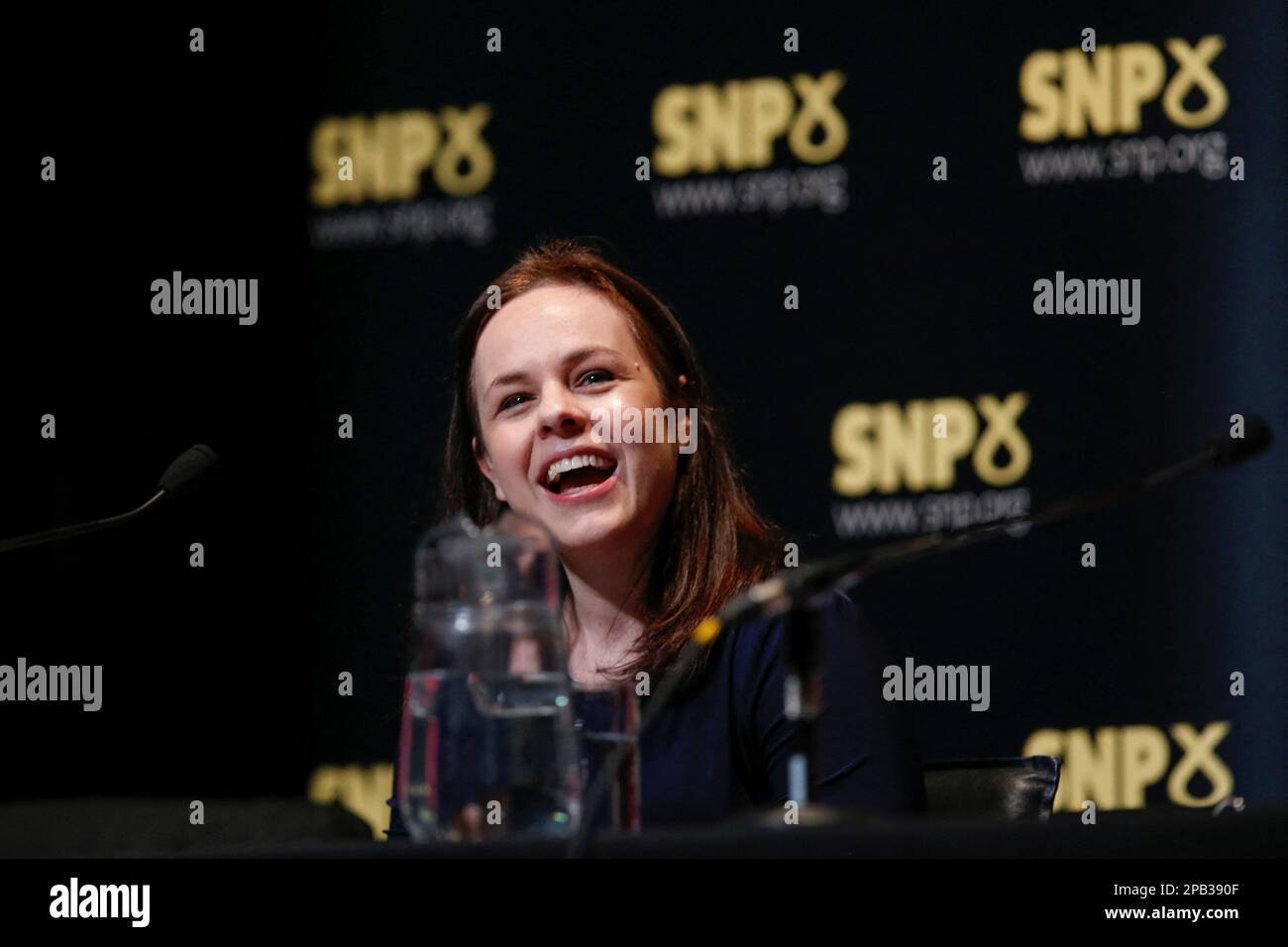 SNP leadership candidate Kate Forbes during the SNP leadership debate ...