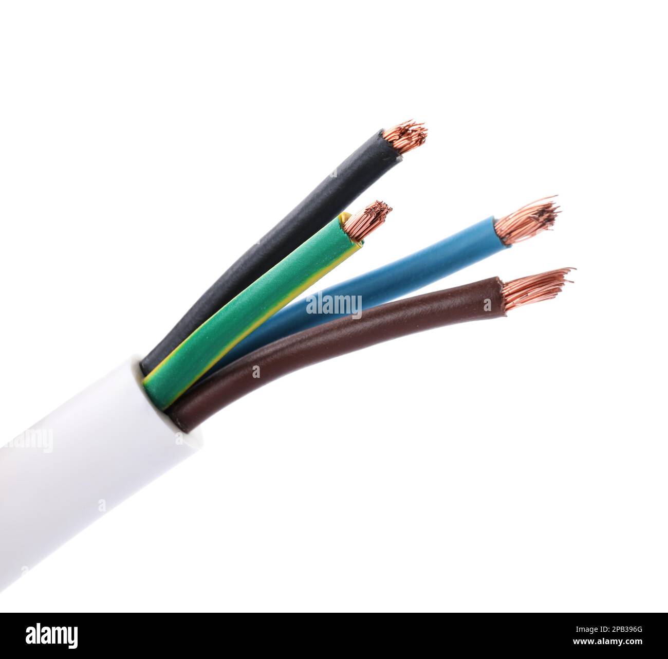 Installation electric cables Cut Out Stock Images & Pictures - Alamy