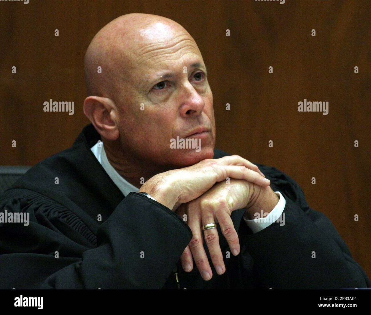 Judge Larry Paul Fidler presides over a hearing in music producer Phil ...