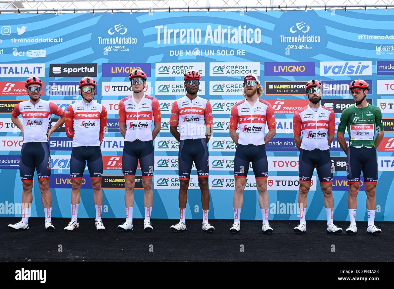 Osimo, Osimo, Italy, March 11, 2023, TREK - SEGAFREDO during 6 stage ...