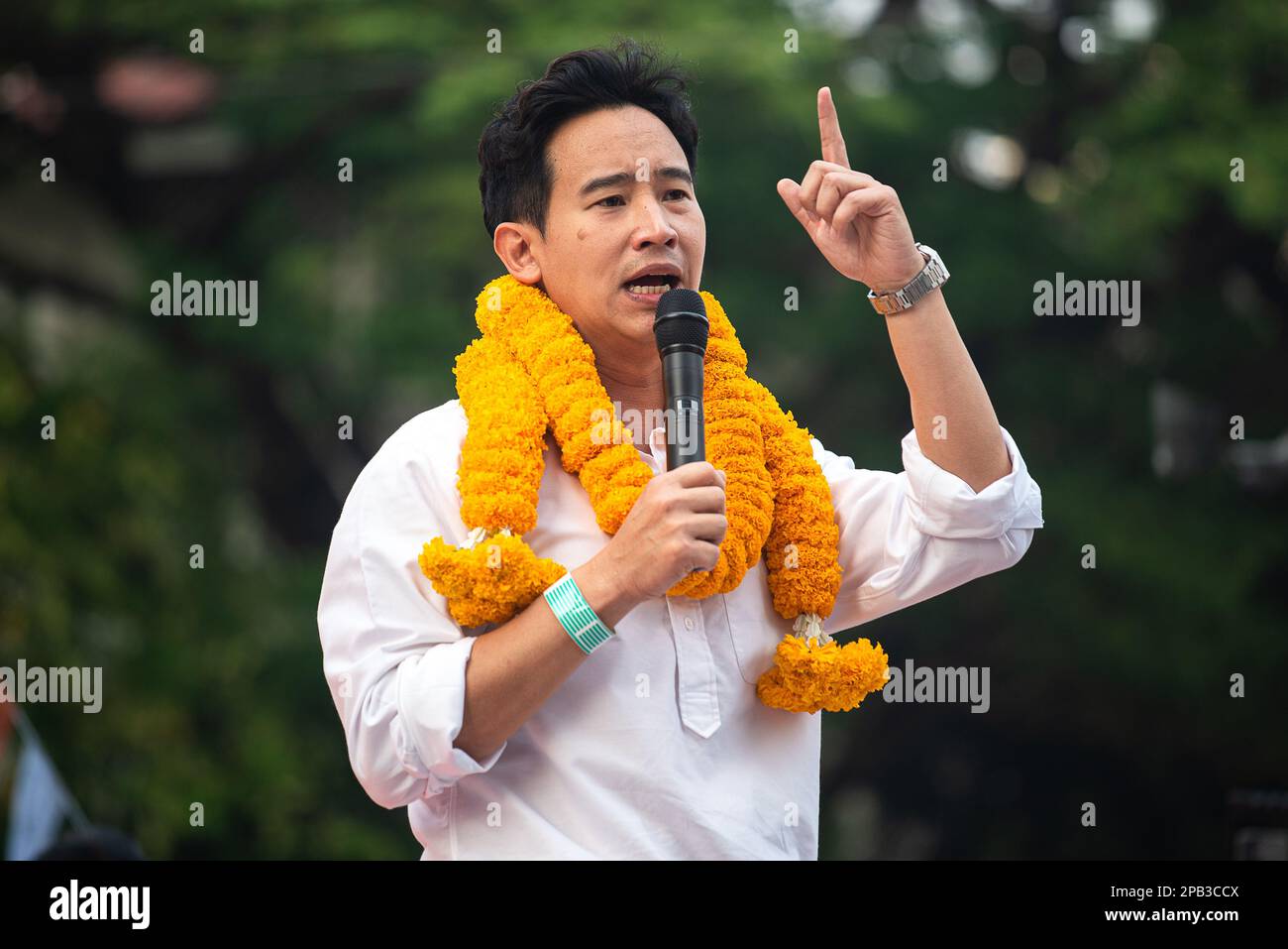 Bangkok, Thailand. 12th Mar, 2023. Pita Limjaroenrat, the Move Forward Party and candidate for ...