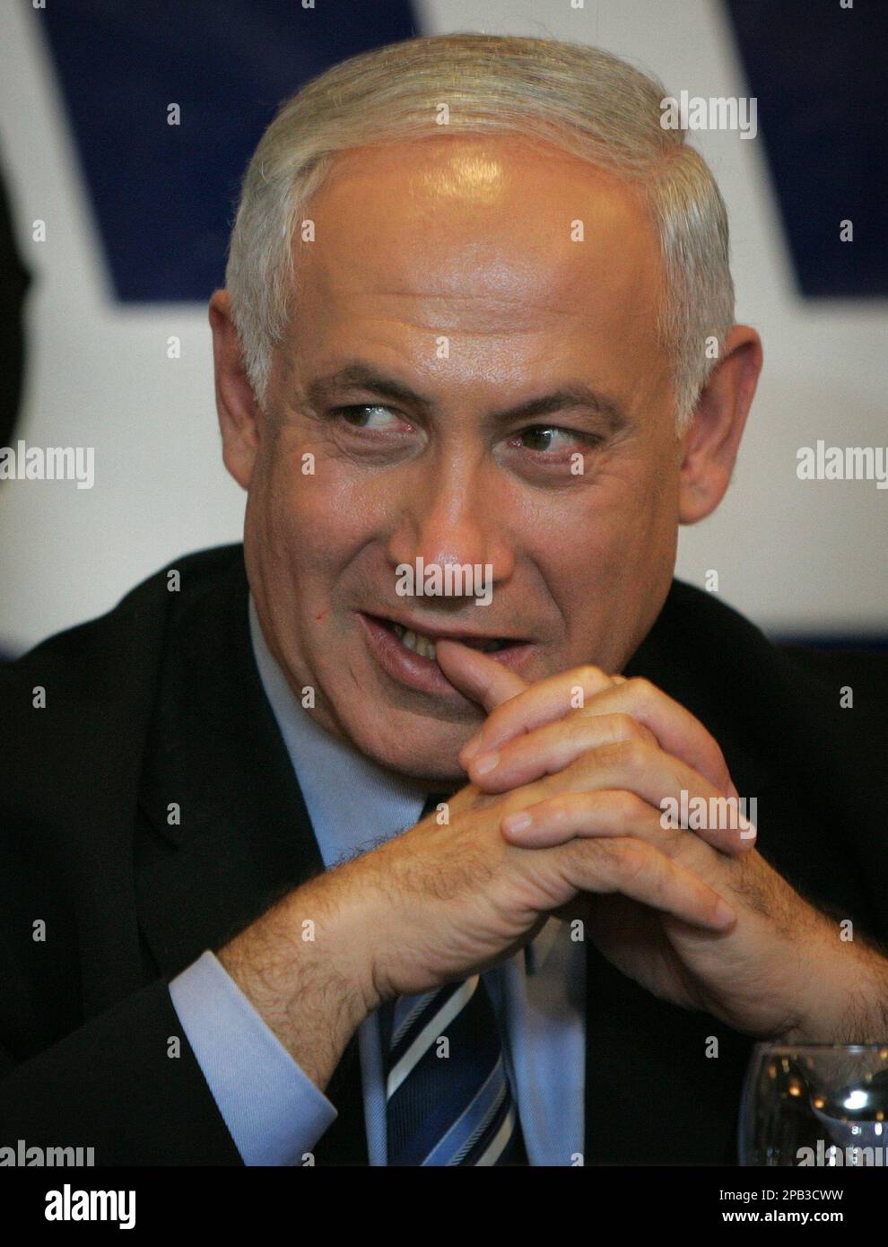 ** FILE ** Head of the right-wing Israeli Likud Party Benjamin ...