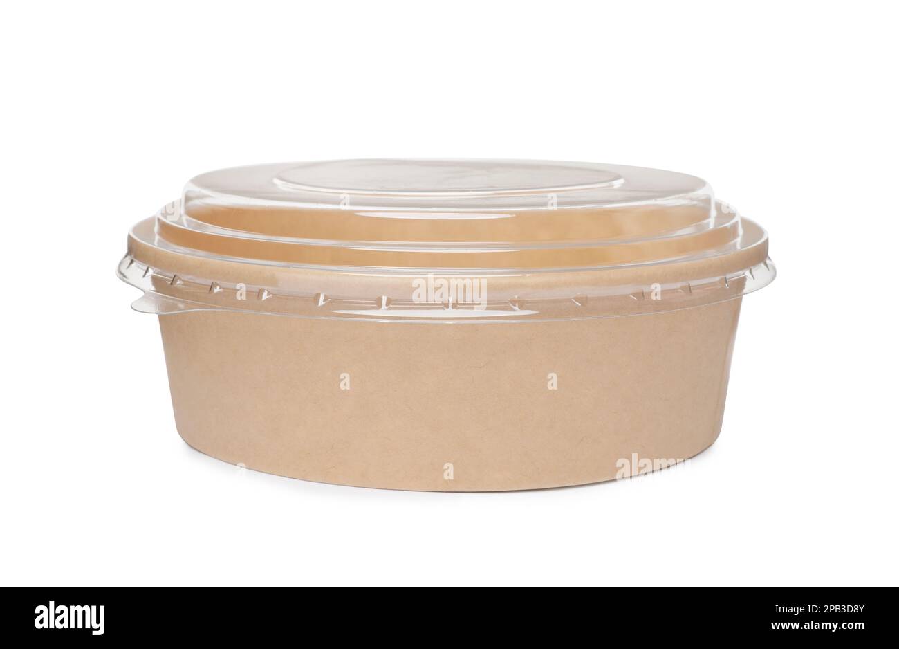 Empty paper bowl isolated on white. Container for food Stock Photo - Alamy