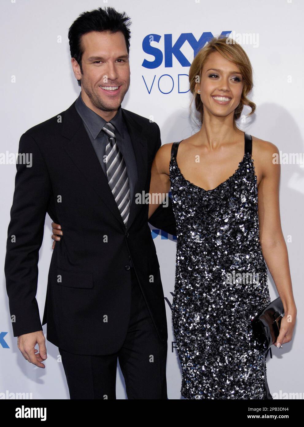 Dane Cook, left, and Jessica Alba, stars of the film "Good Luck Chuck ...