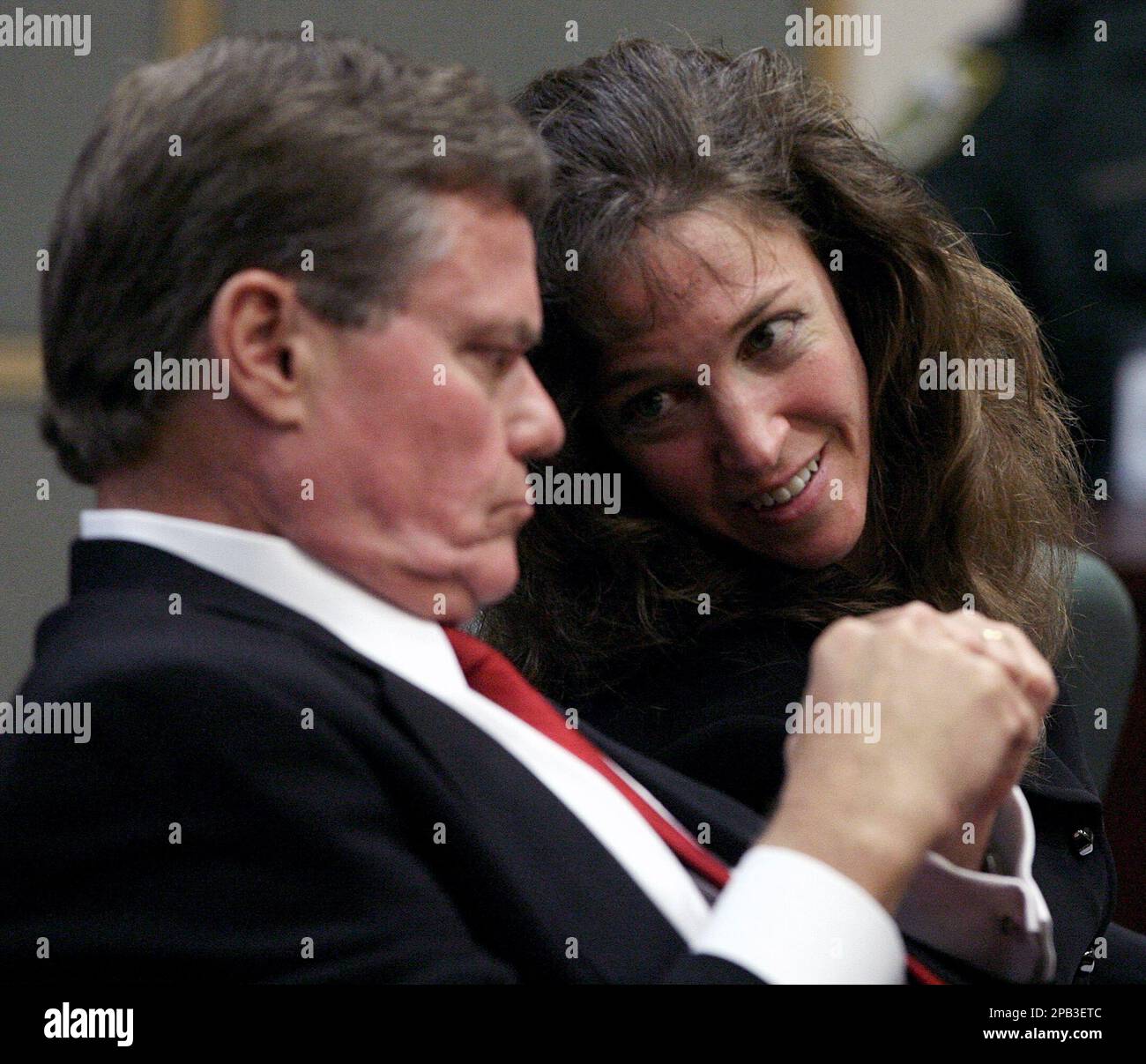 Former astronaut Lisa Nowak, right, confers with her attorney Donald ...