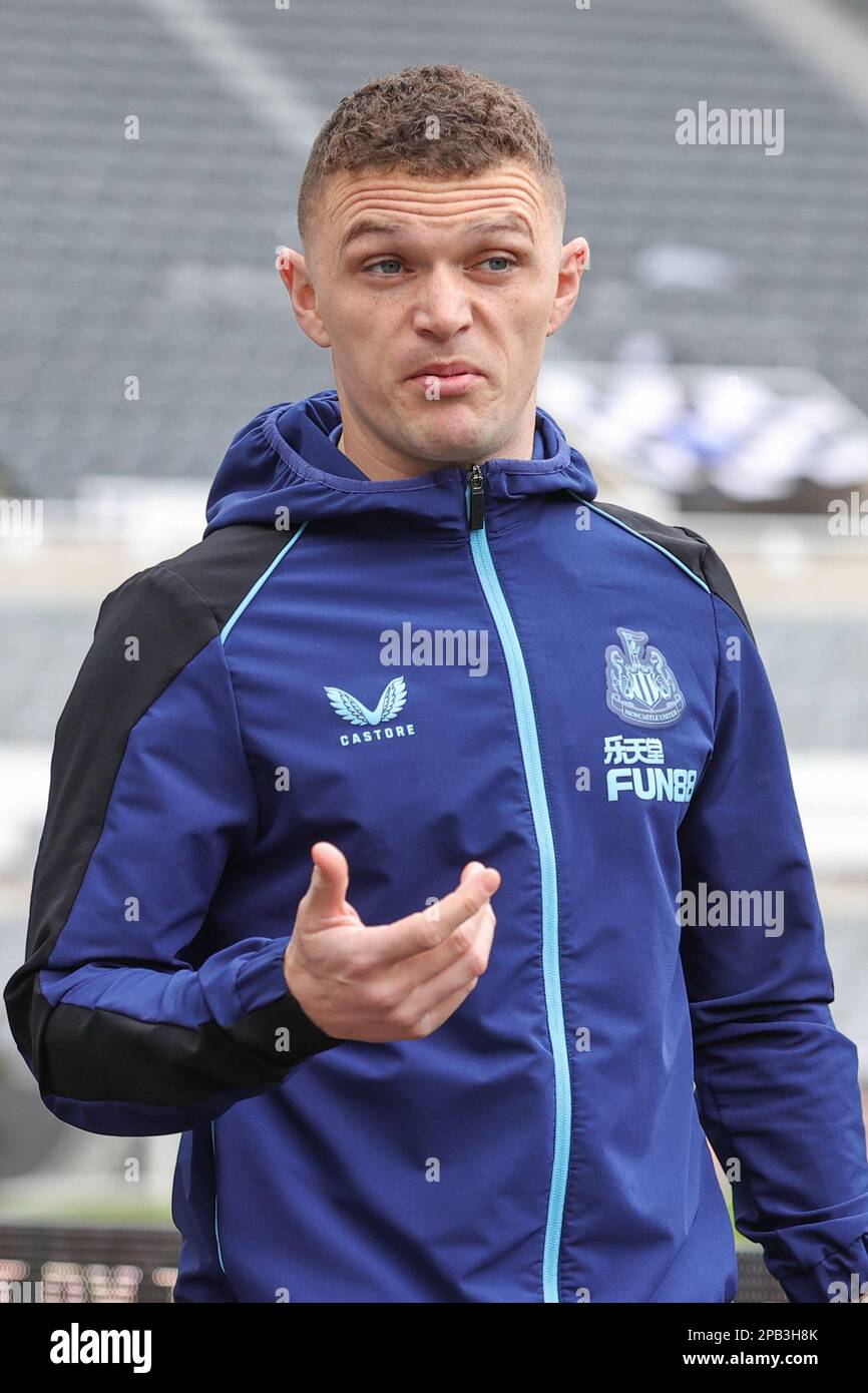 Kieran Trippier #2 of Newcastle United arrives ahead of the Premier ...