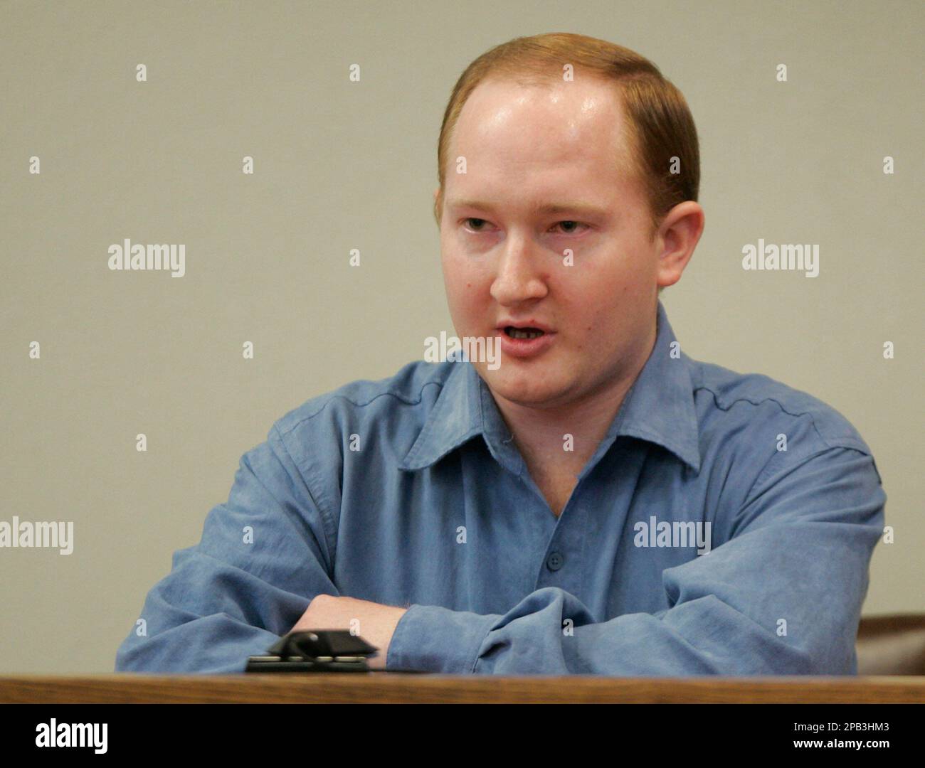 Defense witness John Keate answers questions during Warren Jeffs' trial ...