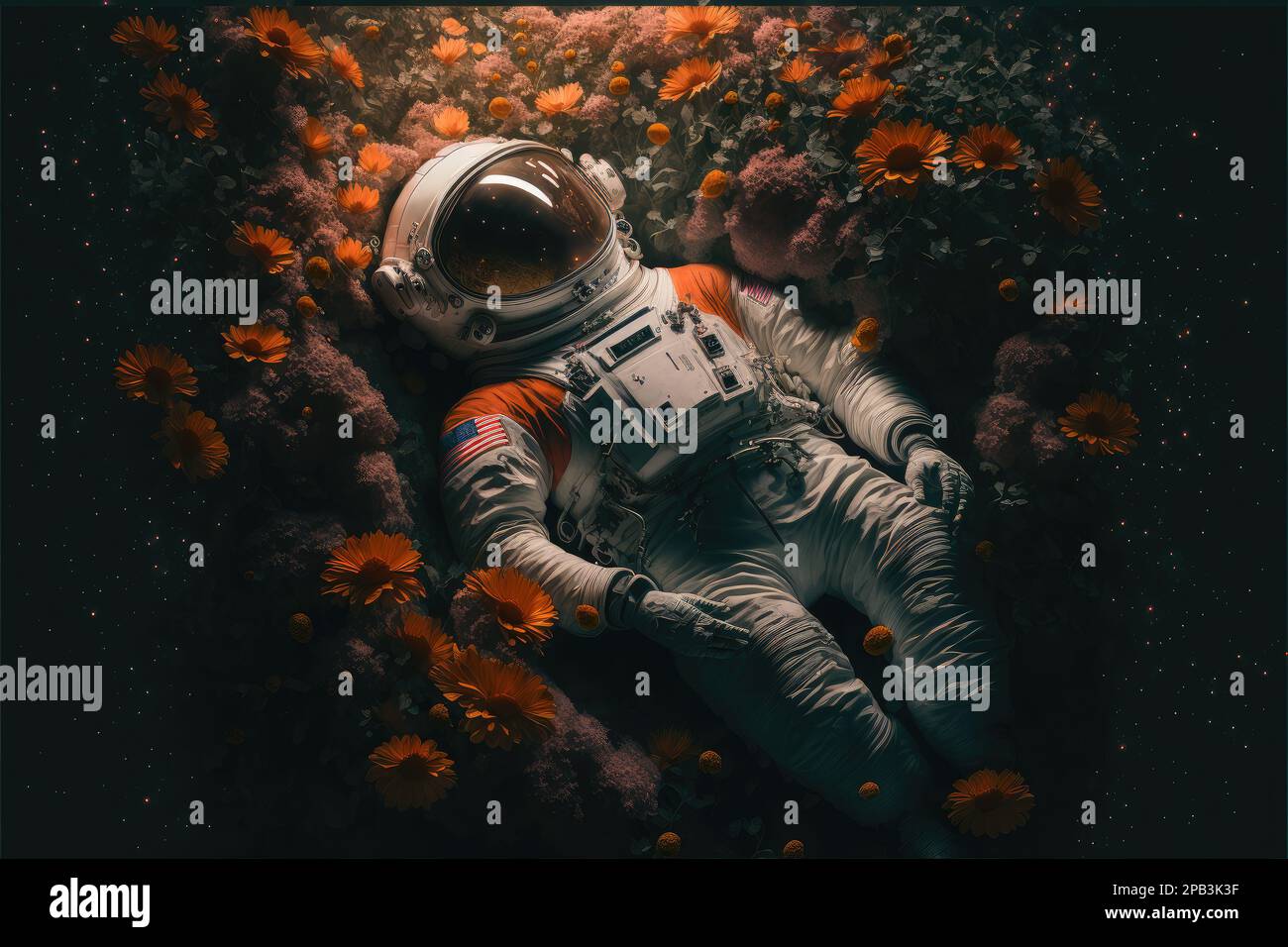 Astronaut sleeping in space hi-res stock photography and images - Alamy
