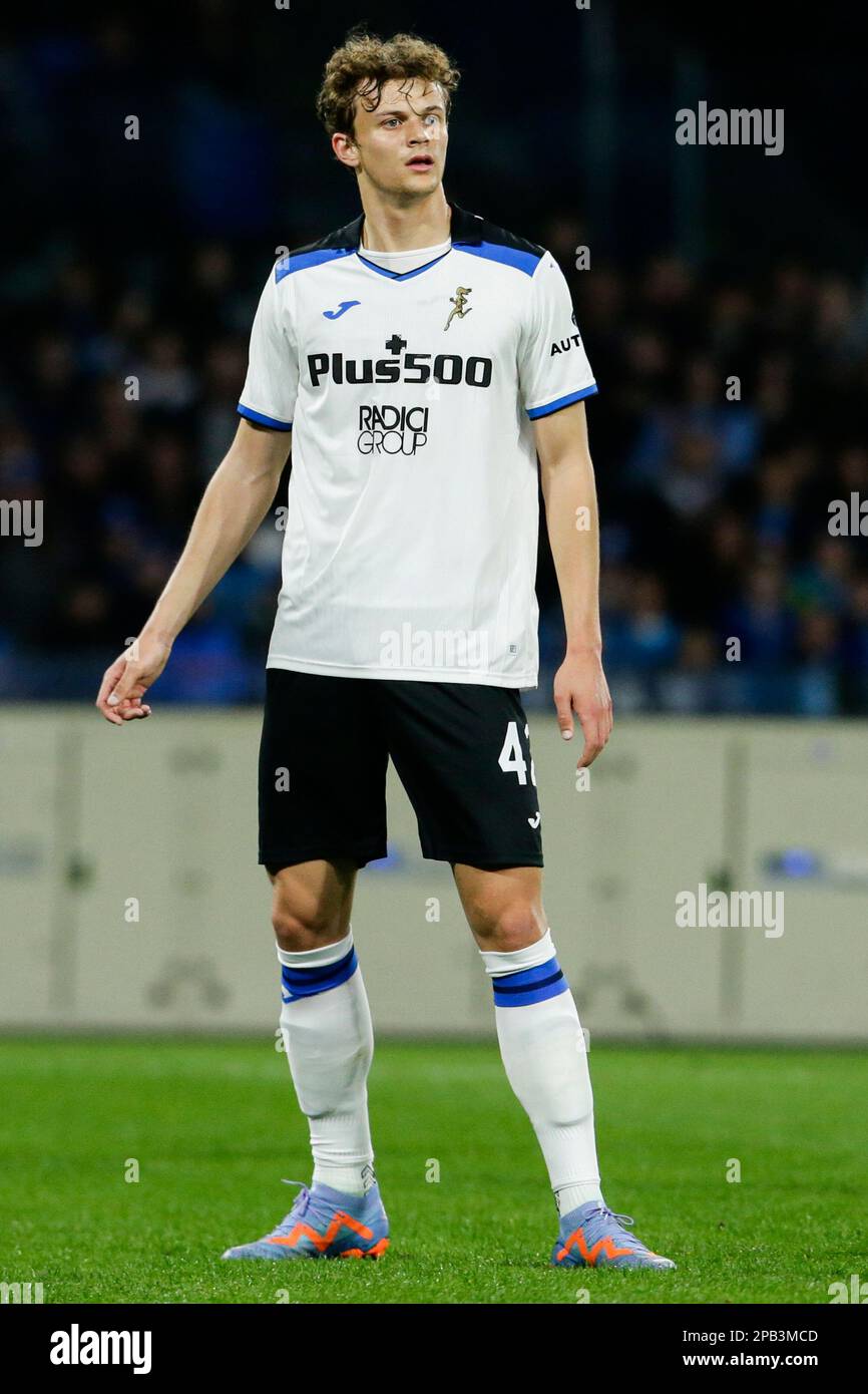 Atalanta's Italian defender Giorgio Scalvini looks during the Serie A ...