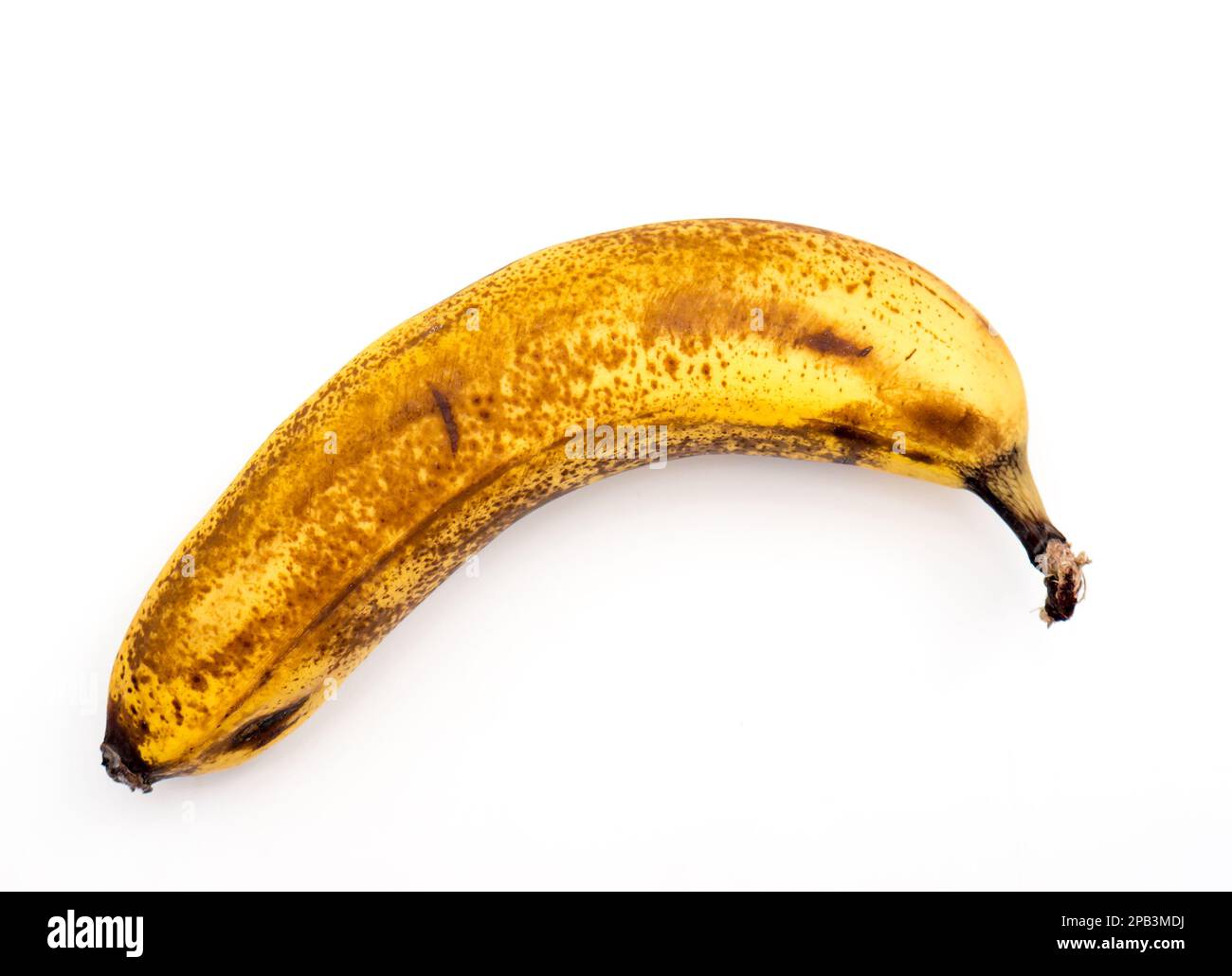 Overripe banana, peeled and eaten Stock Photo - Alamy