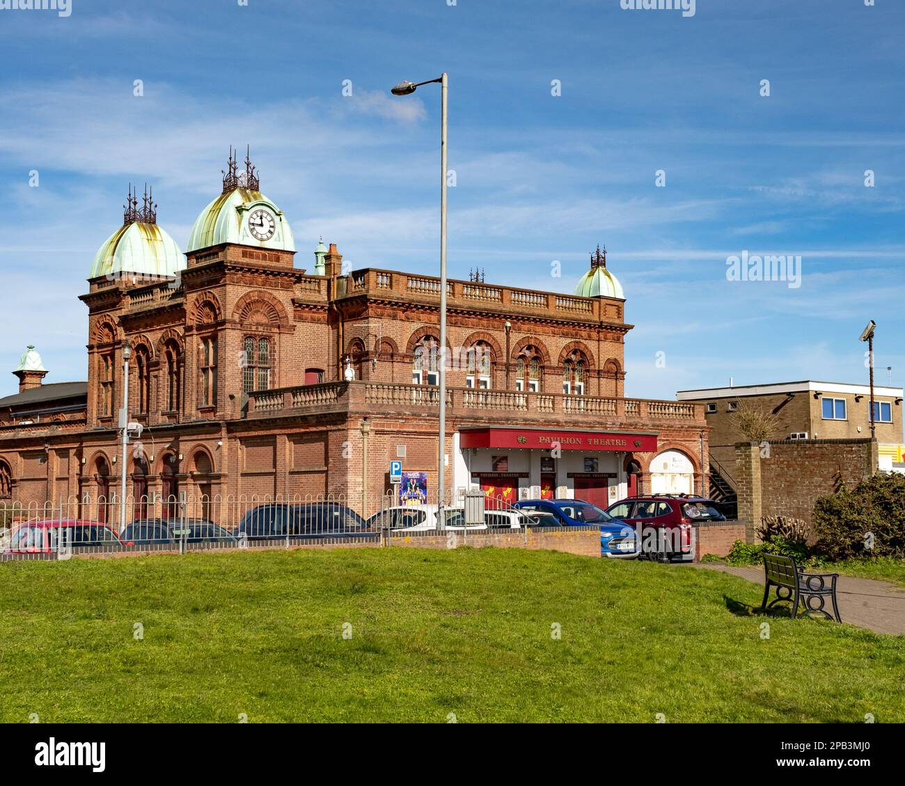 The exterior of the Pavilion Theatre in the seaside town of Gorleston ...
