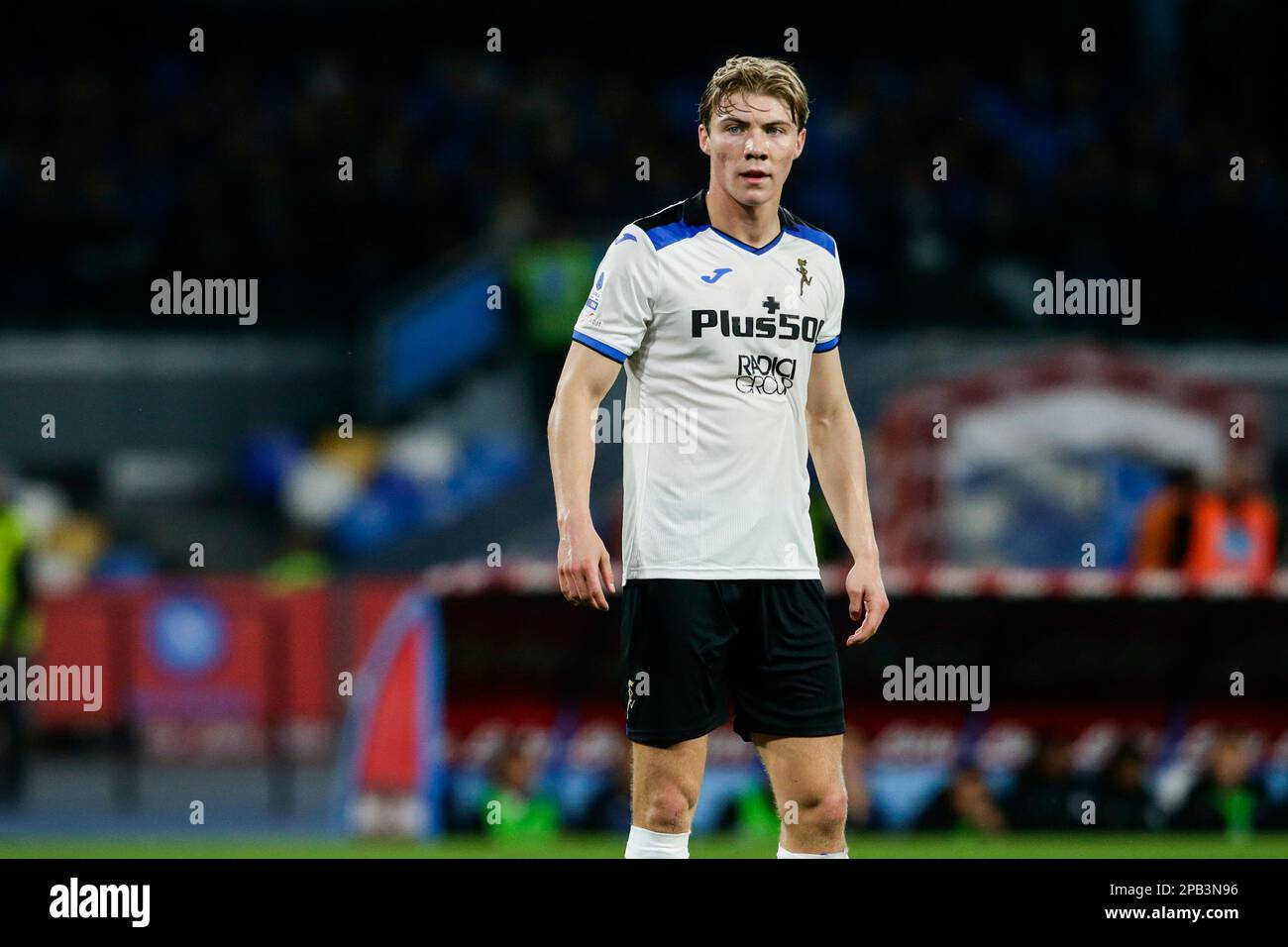 Atalanta's Danish forward Rasmus Hojlund looks during the Serie A ...