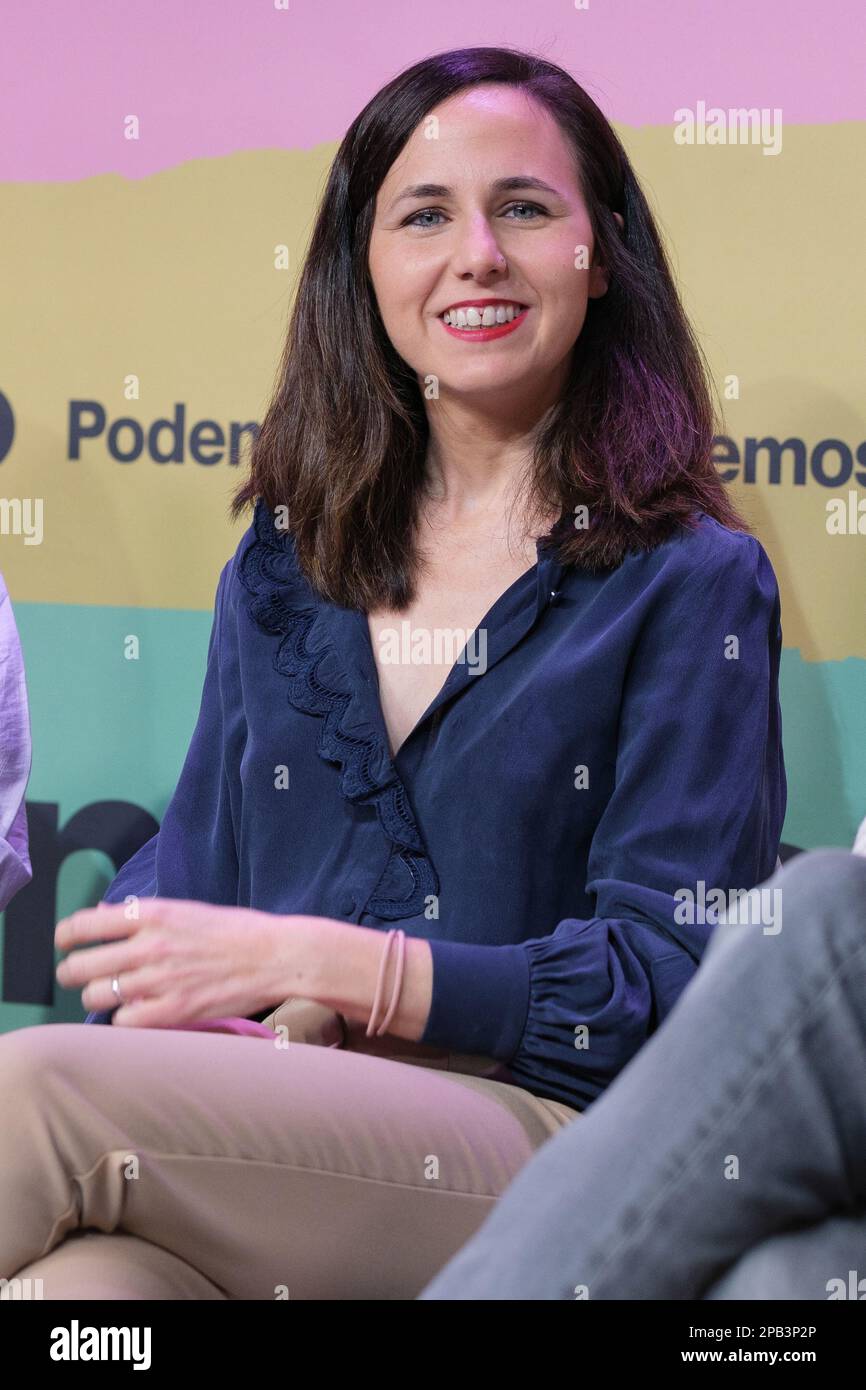 Madrid, Spain. 12th Mar, 2023. The Secretary General of Podemos and ...