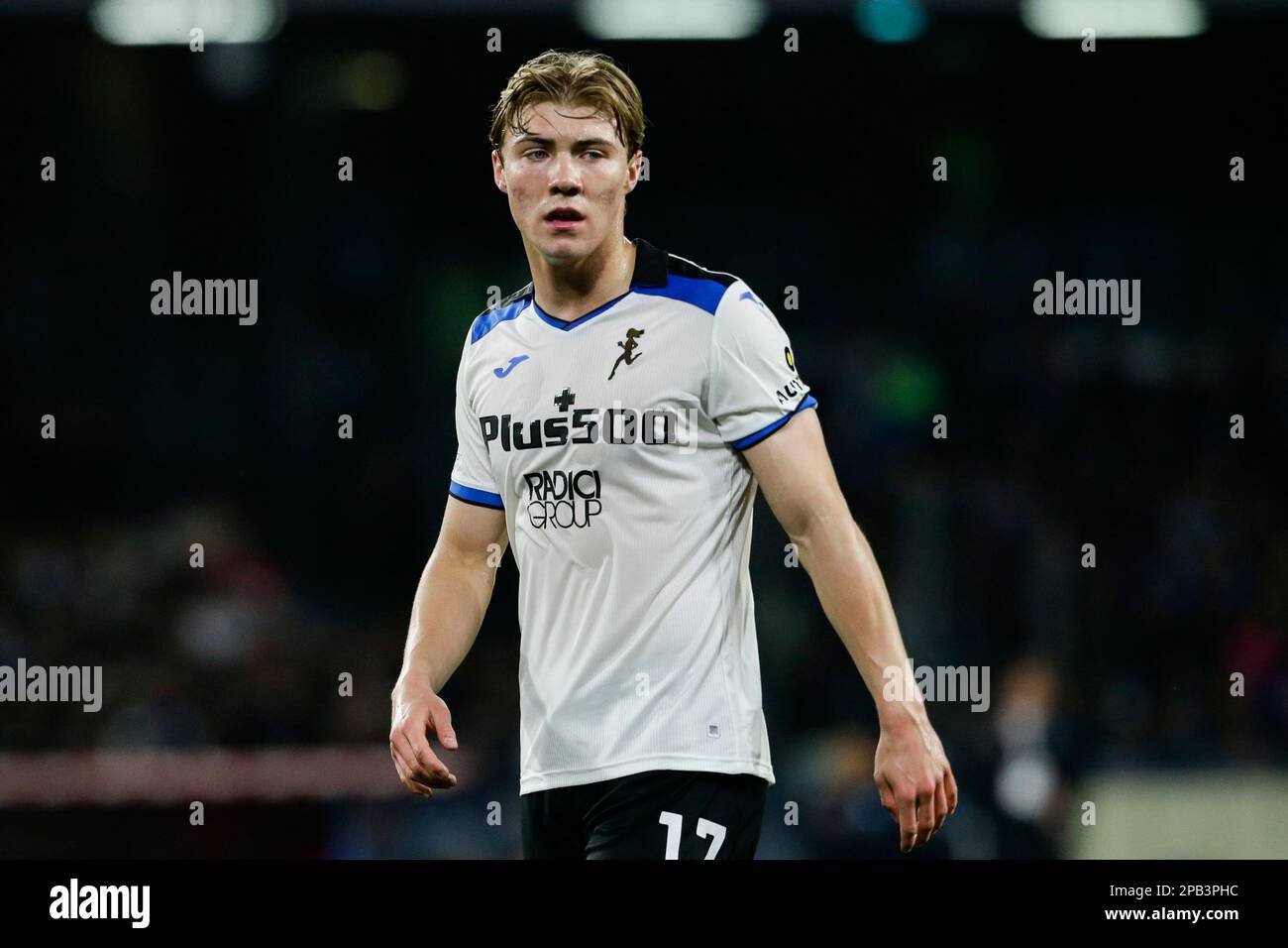 Atalanta's Danish forward Rasmus Hojlund looks during the Serie A football match between SSC ...