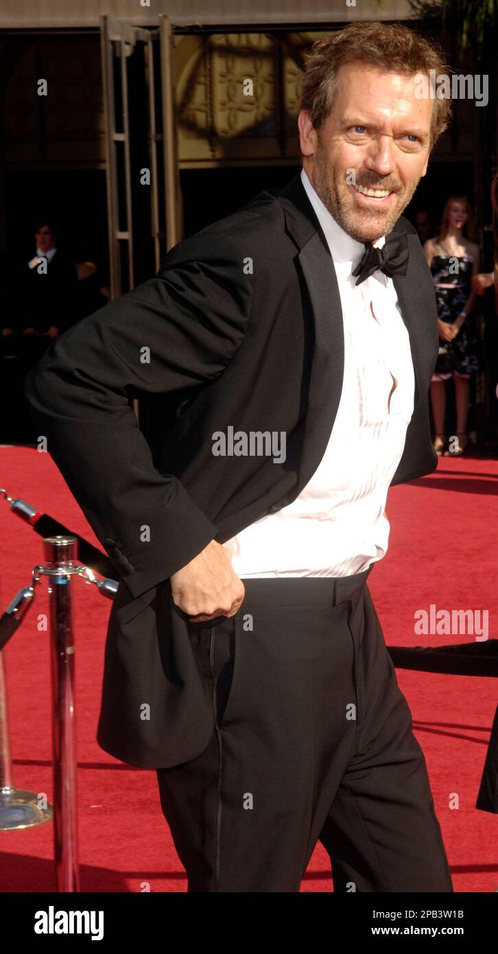 Actor Hugh Laurie arrives at the 59th Primetime Emmy Awards Sunday ...