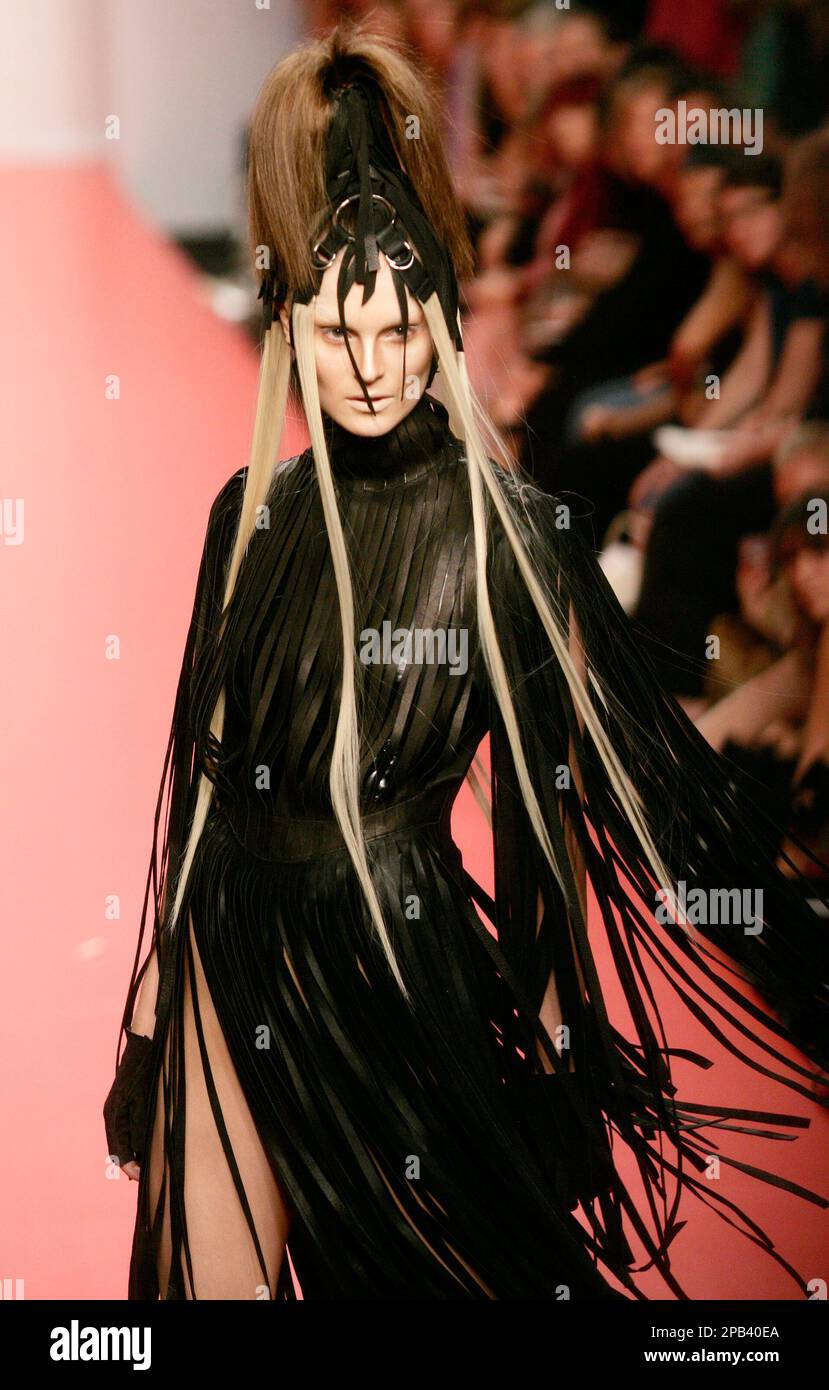A model wears a creation from the Gareth Pugh Spring/Summer 2008 ...