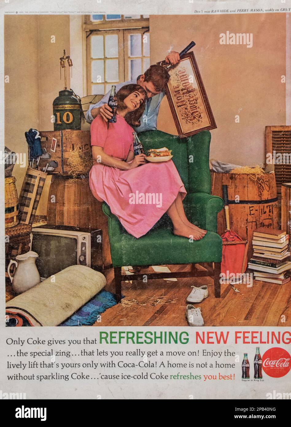 Coca cola advertisement 1962 hi-res stock photography and images - Alamy