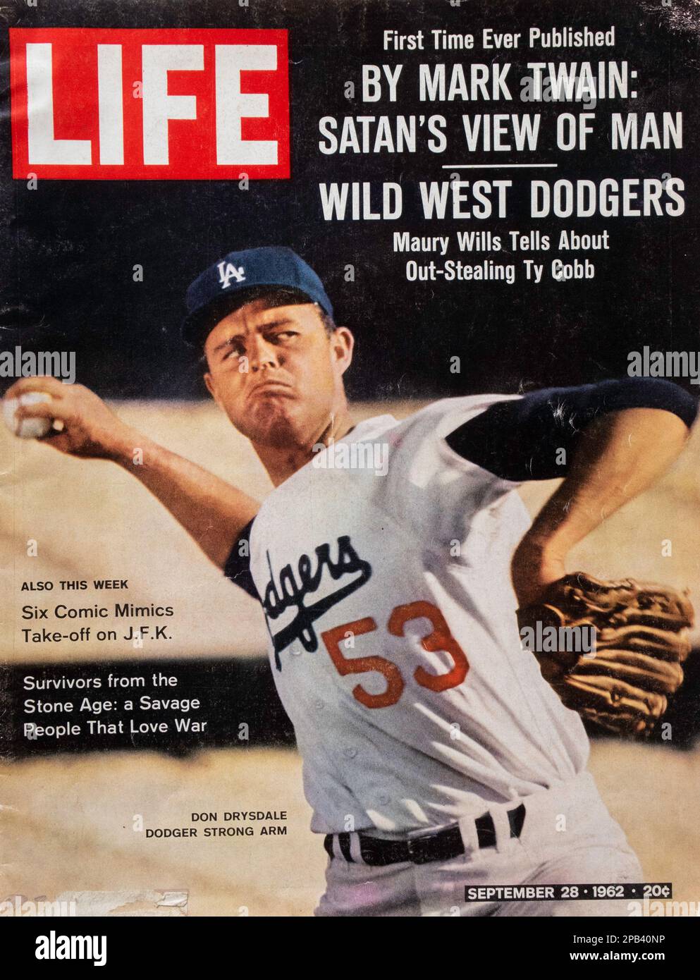 Vintage "Life" Magazine 28 September 1962 Issue Cover, USA Stock Photo ...