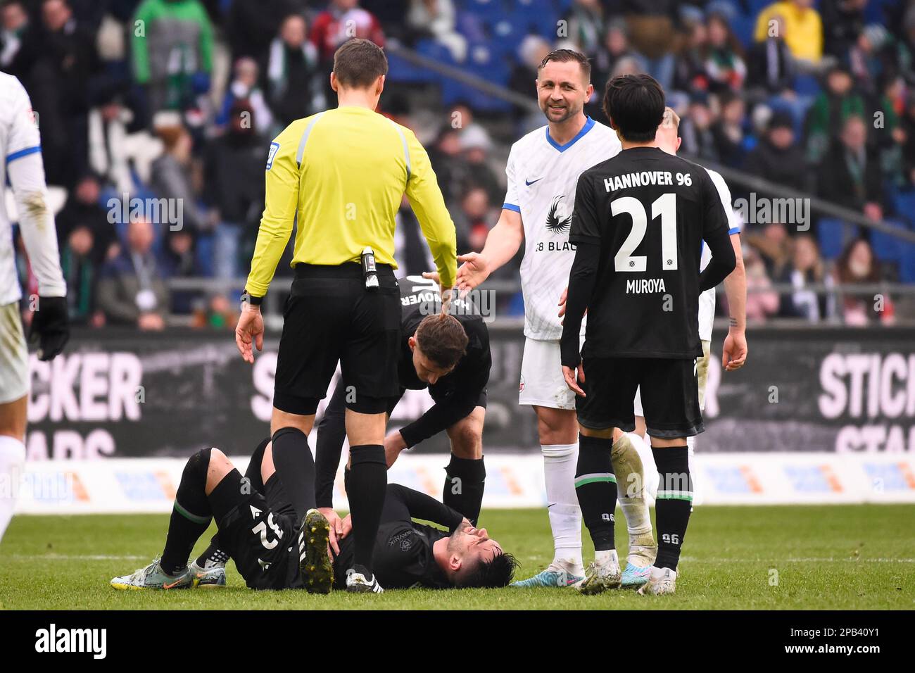 Hanover, Germany. 12th Mar, 2023. Soccer: 2nd Bundesliga, Hannover 96 ...