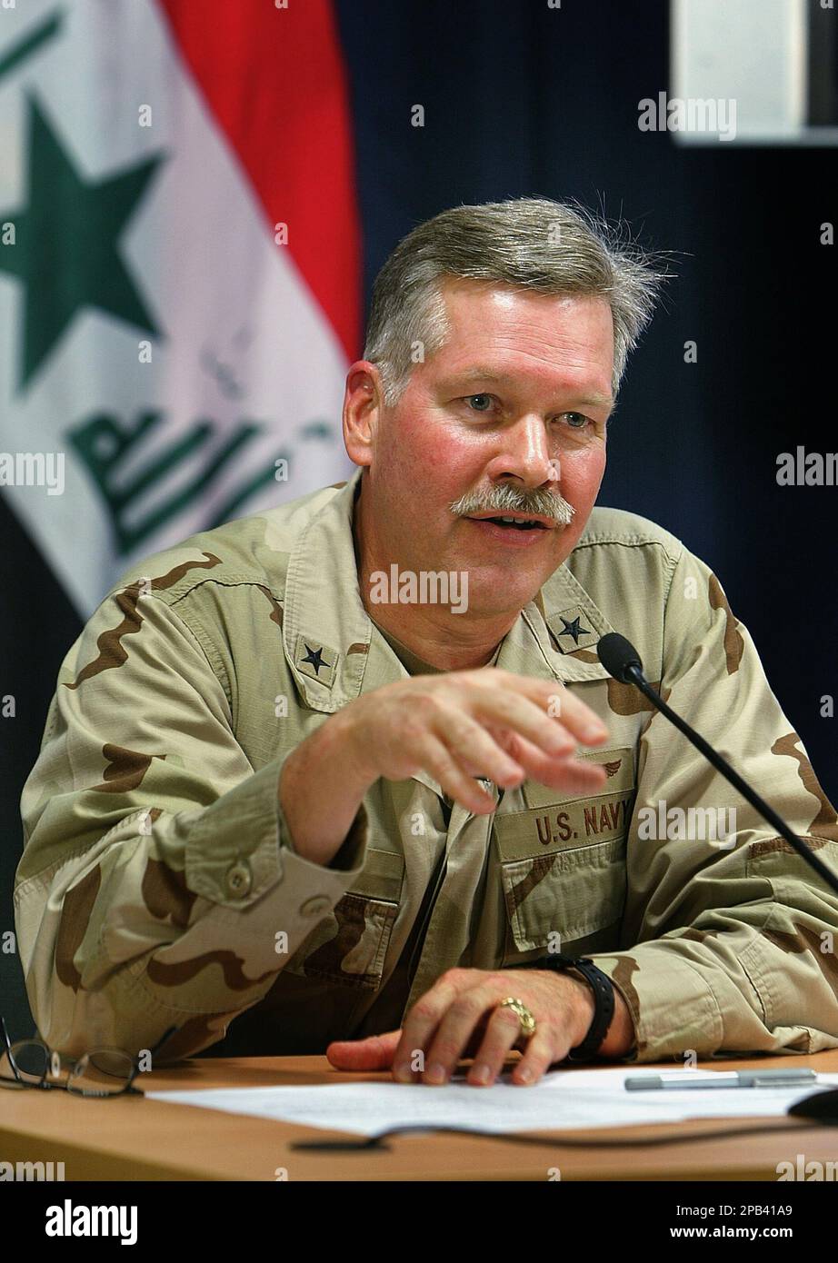 Rear Adm. Mark I. Fox, Communications Division chief for Multi-National ...