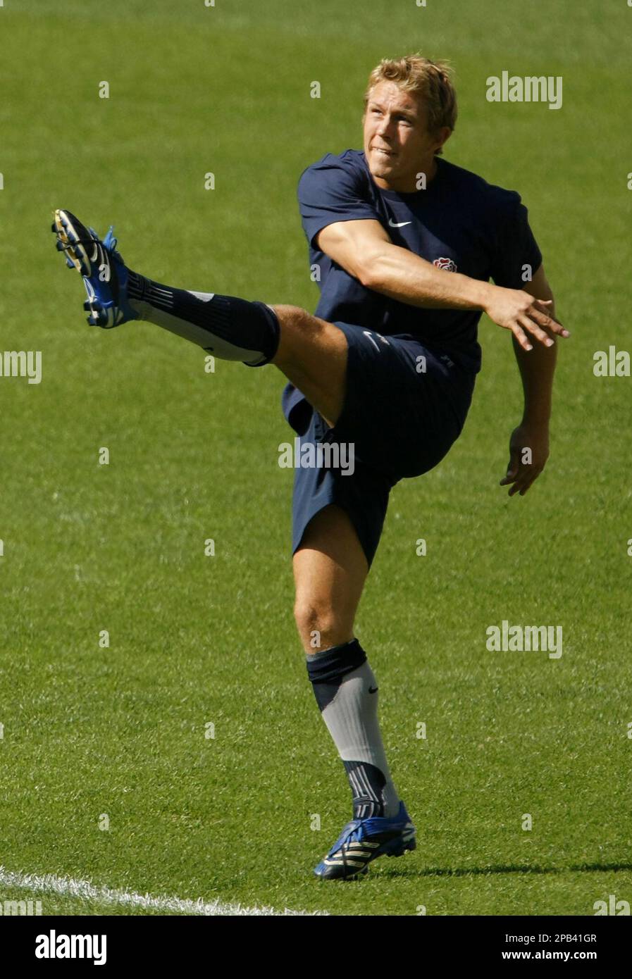 ** FILE ** England rugby player Jonny Wilkinson kicks a ball during a ...