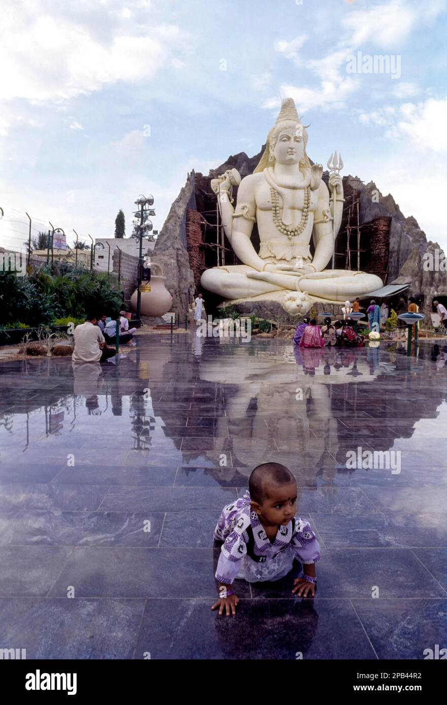 65 feet tall Lord Shiva in Shivoham Shiva Temple, Bengaluru Bangalore ...