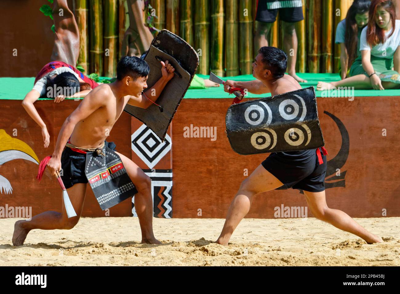 Ritual tribal dances at the Hornbill Festival, Kohima, Nagaland, India ...